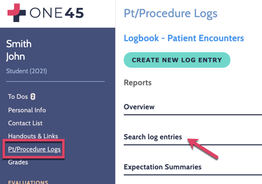 Procedure Log Book